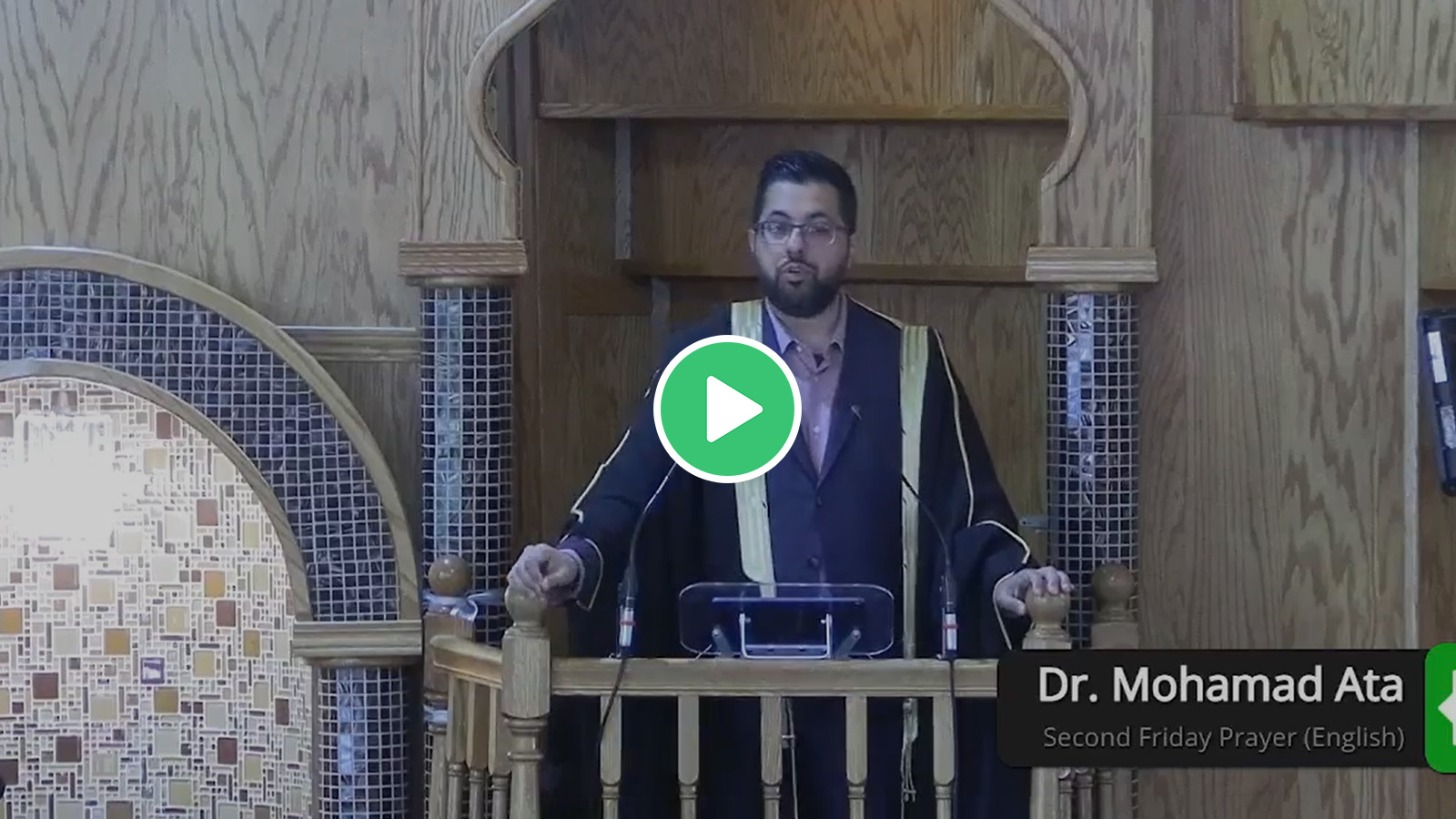 Second Friday Prayer (English) Dr. Mohamad Ata – Islamic Community ...
